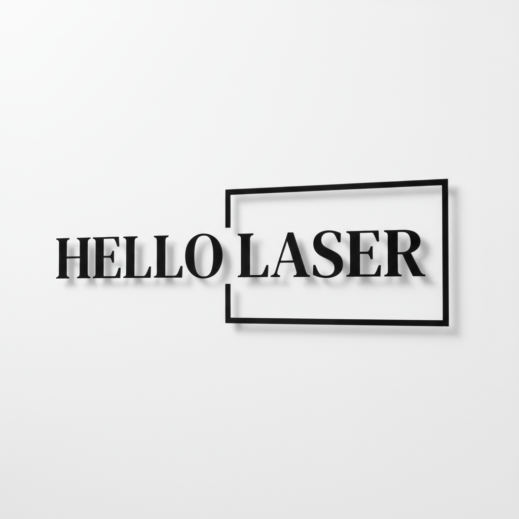 3D Logo Hello laser – Dein Lieblingswerk